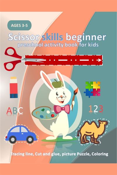 Scissor skills beginner, a preschool activity Ebook for kids ages 3-5 ...