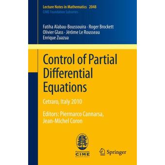 Control of partial differential equations - Poche - F Alabau-Boussouira - Achat Livre ou ebook ...