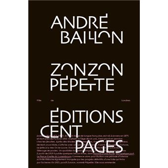 Zonzon Pépette Fille de Londres - broché - André Baillon - Achat Livre ...