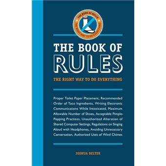 The Book of Rules The Right Way to Do Everything - ebook (ePub illustré ...