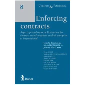 Enforcing contracts - broché - l... Senecha - Achat Livre | fnac