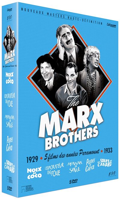 Coffret Marx Brothers Cult' Edition Collector DVD - Norman Mcleod ...