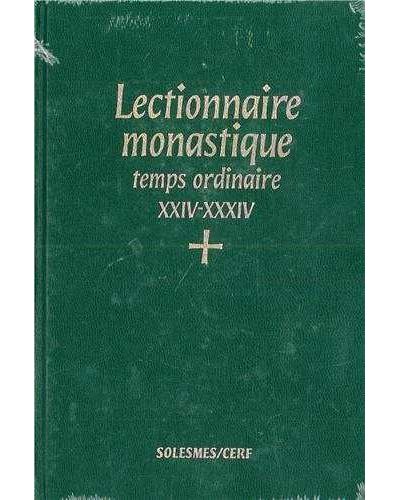 Lectionnaire monastique (latin-français) vol. 6 temps ordinaire ...