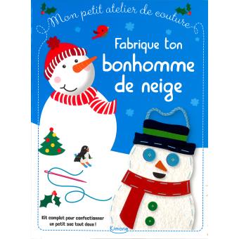 Fabrique ton bonhomme de neige Coffret avec boutons, stickers et fil ...