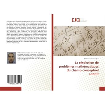 La resolution de problemes mathematiques du champ conceptuel additif ...