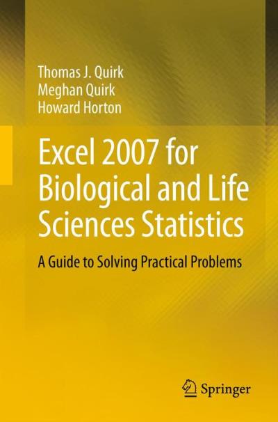 Excel 2007 for biological and life sciences statistics - Poche - Thomas ...