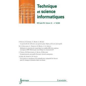 Technique et science informatiques rsti serie tsi vol. 24 n - broché ...