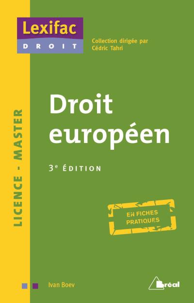 Droit européen - broché - Ivan Boev - Achat Livre | fnac