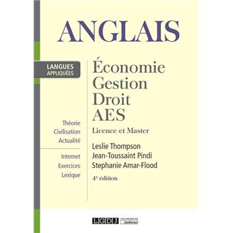 Anglais : economie, gestion, droit, aes - 4eme edition Economie ...