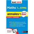 Annales bac 2015 maths term stmg sujets & corriges n19 Edition 2015 - broché - Collectif - Achat ...