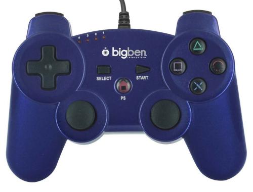 Mini Manette filaire Big Ben Bleu foncé pour PS3 - Manette - Achat ...
