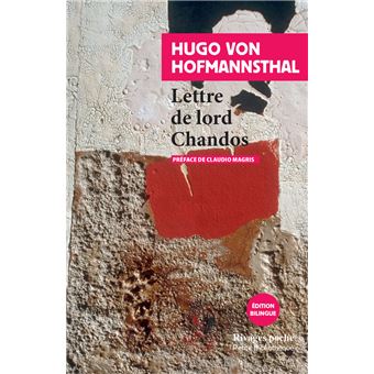 Lettre de lord chandos - Poche - Hugo Von Hofmannsthal, Pierre ...