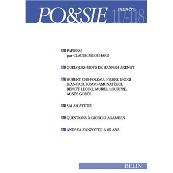 Poésie n°117 - 118 Tome 117 - broché - Michel Deguy, Claude Mouchard ...