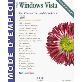 Mode d'emploi pour Windows Vista - broché - Steve Johnson - Achat Livre ...