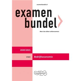 Examenbundel vwo Bedrijfseconomie 2020/2021 - broché - Achat Livre | fnac