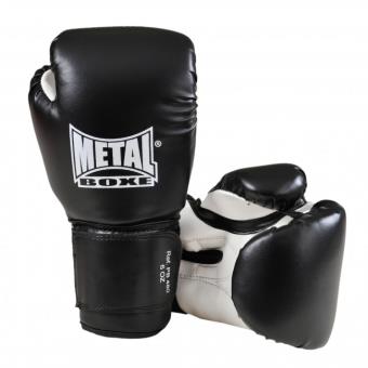 Gants boxe Métal Boxe initiation-Gants Metal Boxe Initiation Noir 8 oz ...