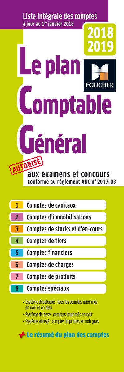 Plan comptable général 2018-2019 - broché - Foucher - Achat Livre | fnac