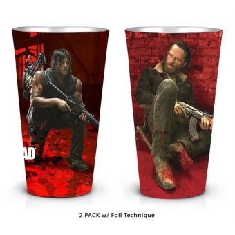 WALKING DEAD-RICK AND DARYL-2 PACK PINT GLASS SET - Autre produit ...