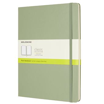 Carnet blanc tres grand format rigide sauge - Carnets et journaux ...