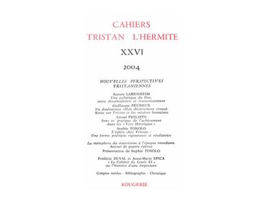 Cahiers Tristan L'Hermite 2004 - broché - Alain Genetiot, Collectif ...