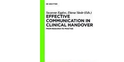 Effective communication in clinical handover - Poche - Collectif ...