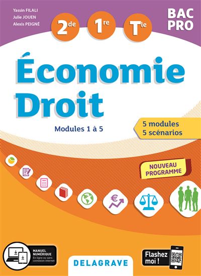 Économie-Droit 2de, 1re, Tle Bac Pro (2020) - Pochette élève - broché - Yassin Filali, Julie ...