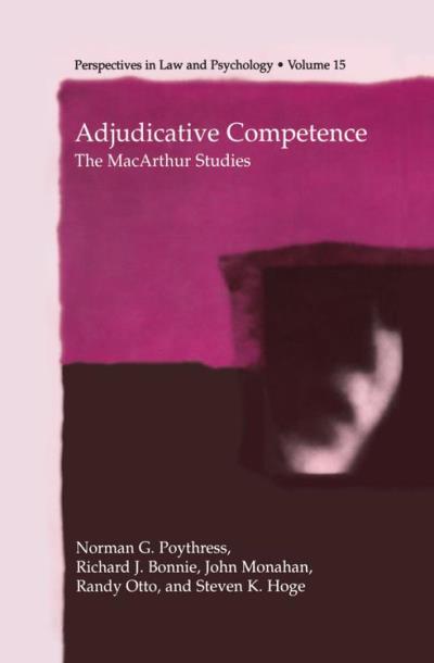 Adjudicative competence - relié - Collectif - Achat Livre ou ebook | fnac