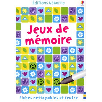 Jeux de mémoire 50 jeux amusants sous forme de cartes - cartonné ...