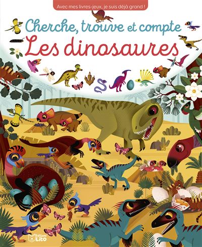 Cherche, trouve et compte, Les dinosaures - cartonné - Marzia Giordano ...