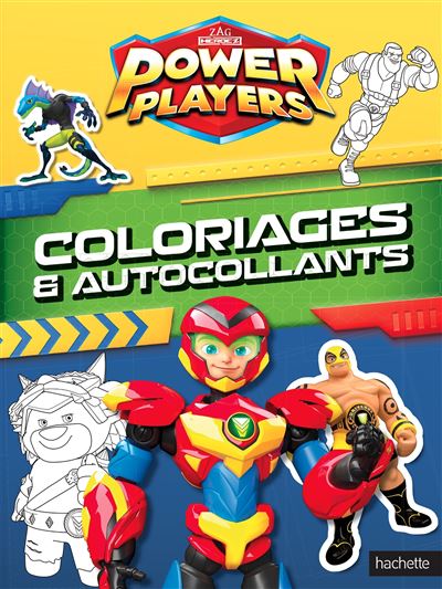 Power Players - Power Players- Coloriages et Autocollants - Collectif ...