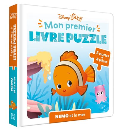 Nemo - DISNEY BABY - Mon Premier livre puzzle - 4 pièces - Nemo et la ...