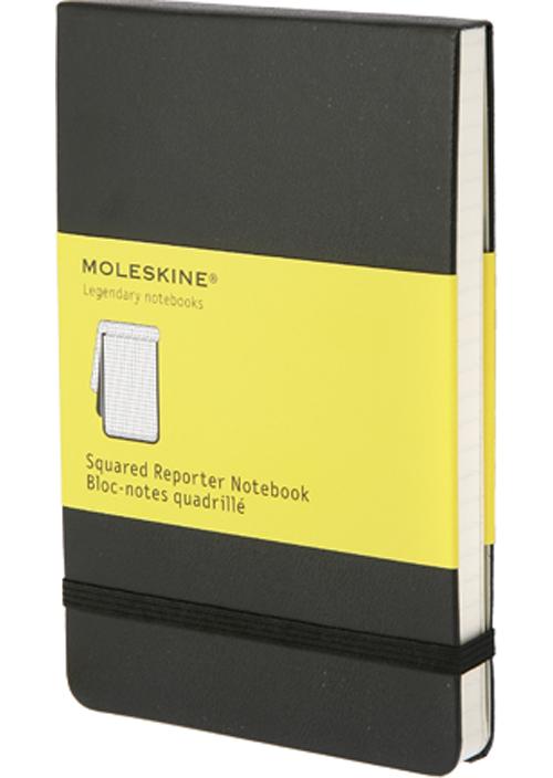 Bloc-notes quadrillé - Format de poche - Couverture rigide noire - Bloc ...