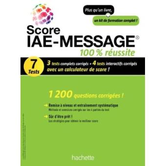 Score IAE-Message - broché - Informburo, Philippe Solal - Achat Livre ...