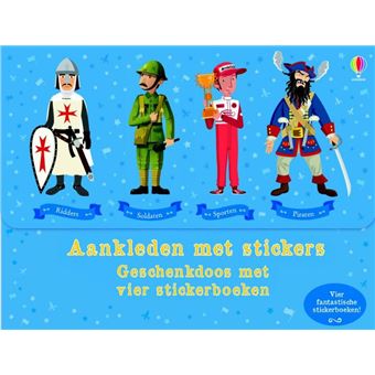 Aankleden met stickers - geschenkdoos met 4 stickerboeken - broché ...