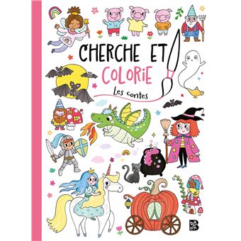 Cherche et colorie - Les contes - broché - Collectif - Achat Livre | fnac