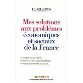 Mes solutions economiques aux problemes de la france Livre avec des ...