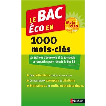 Le BAC Eco en 1000 mots-clès - broché - Claude-Danièle Echaudemaison ...