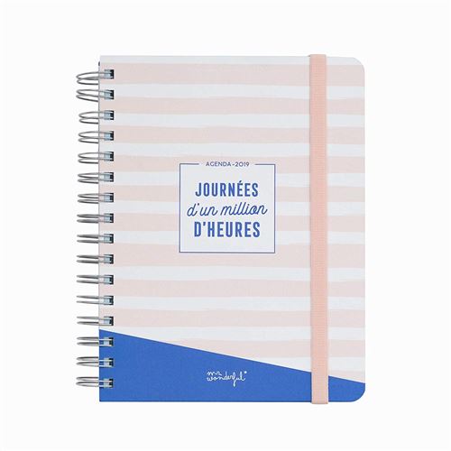 Agenda classique 2019 Journalier Mr. Wonderful - Agenda civil - Achat ...