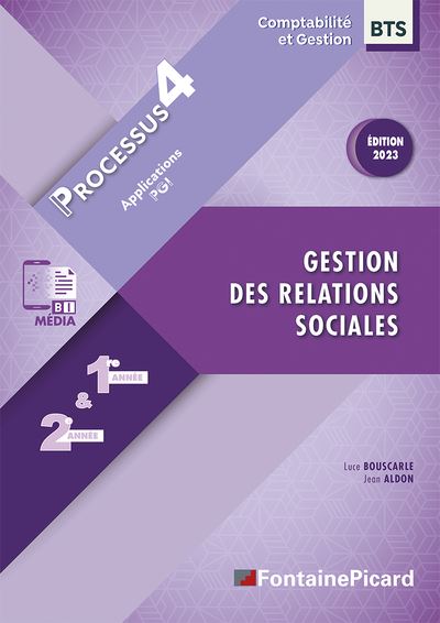 Processus 4, Gestion des relations sociales, 1ère et 2ème années BTS CG ...
