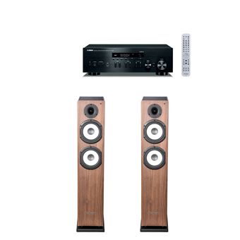 Amplificateur Yamaha MusicCast RN402 Noir + Paire d'enceintes colonne ...