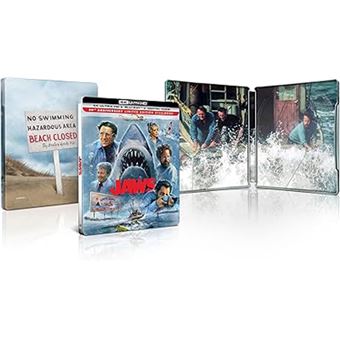 Les Dents de la mer Jaws 50th Anniversary Édition Limitée Steelbook Blu-ray 4K Ultra HD - Blu ...