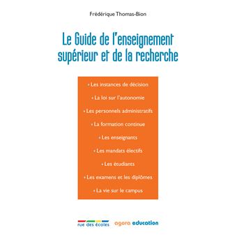 Guide de l'enseignement supérieur et de la recherche Les instances de ...