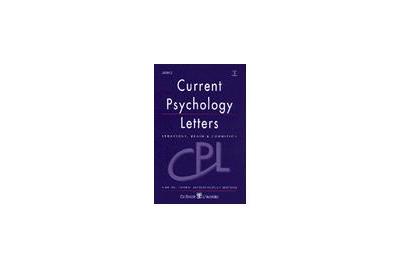 Current psychology letters 2000/2 N.2 - broché - Collectif - Achat ...