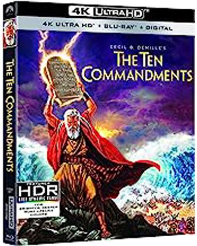 The Ten Commandments 1956 Blu-ray 4K Ultra HD - Cecil B. DeMille - Blu ...