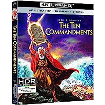 The Ten Commandments 1956 Blu-ray 4K Ultra HD - Cecil B. DeMille - Blu ...