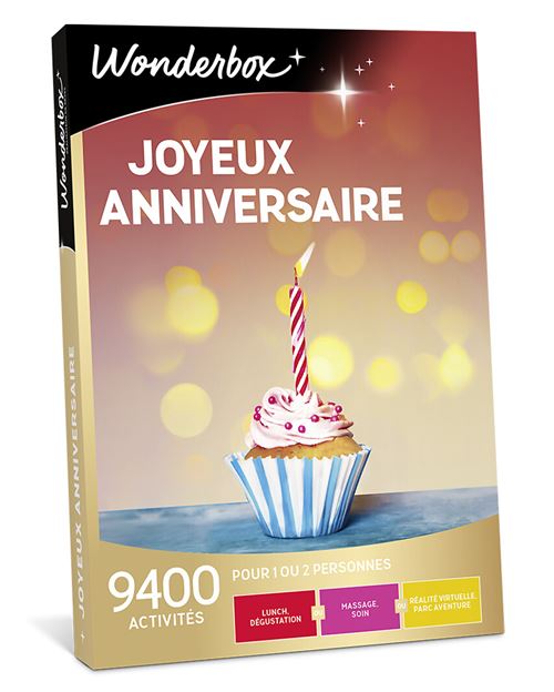 WONDERBOX FR JOYEUX ANNIVERSAIRE - Coffret cadeau - Achat & prix | fnac