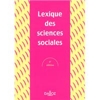 Lexique des sciences sociales, Sociologie neuf ou occasion | fnac