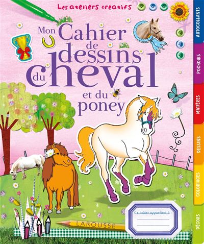 Mon cahier de dessins du cheval et du poney - broché - Andrea ...