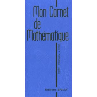 Mon carnet de mathématiques Tome 1 - broché - Collectif - Achat Livre ...