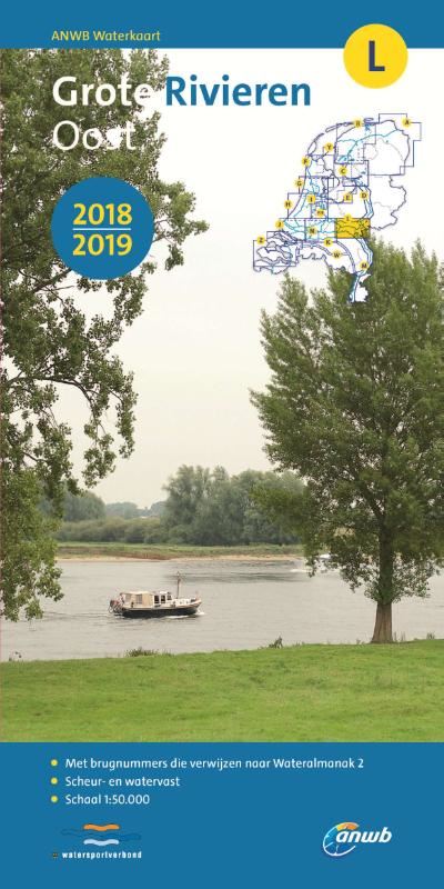 ANWB Waterkaart L Grote Rivieren Oost 2018-2019 - ANWB - Achat Livre | fnac